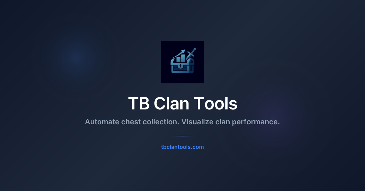 Total Battle Chest Tracker - Automated Clan Analytics · TB Clan Tools